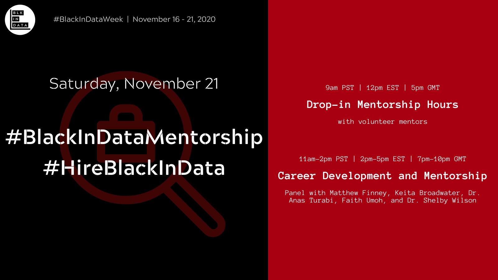 #HireBlackInData #BlackinDataMentorship | BlackInData