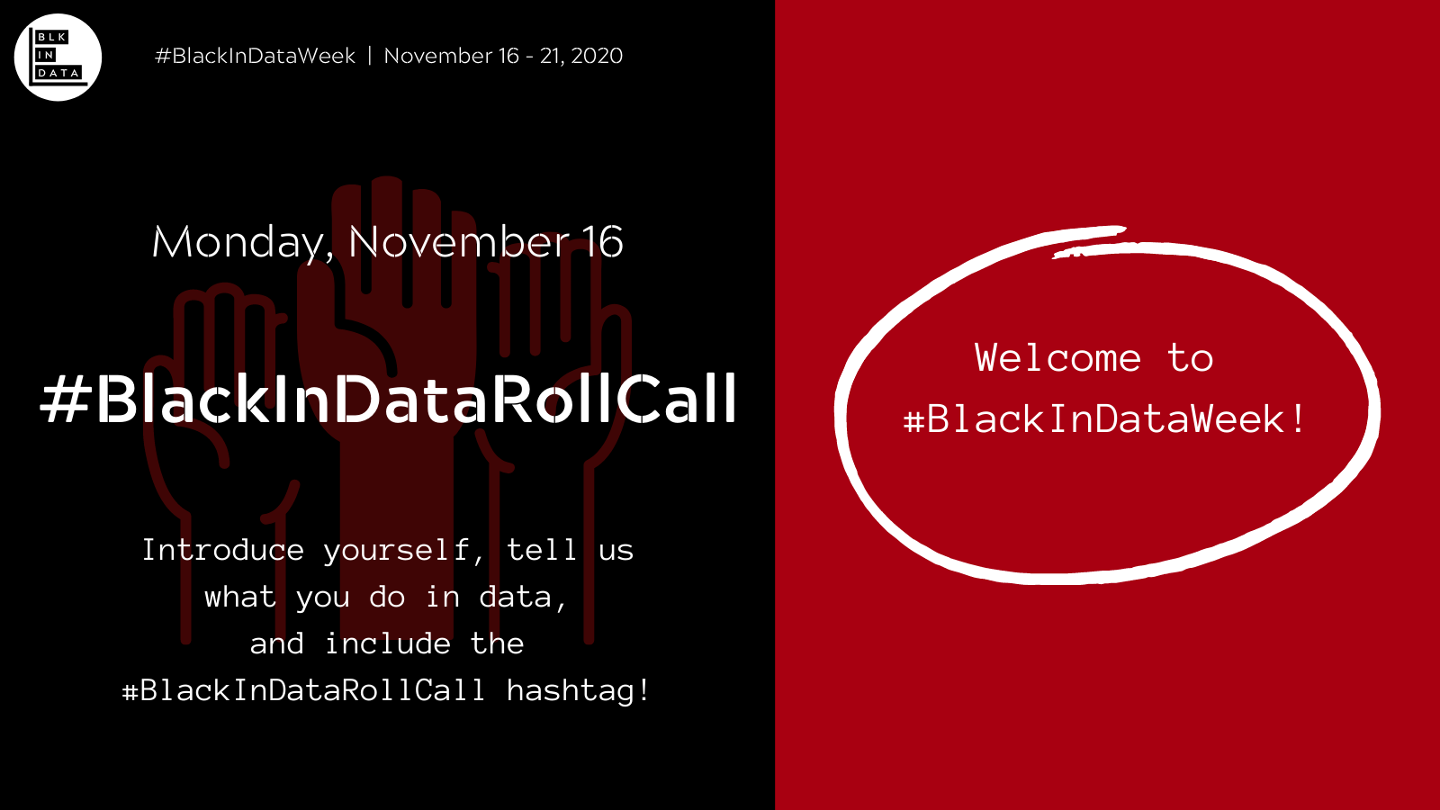 #BlackInDataRollCall | BlackInData
