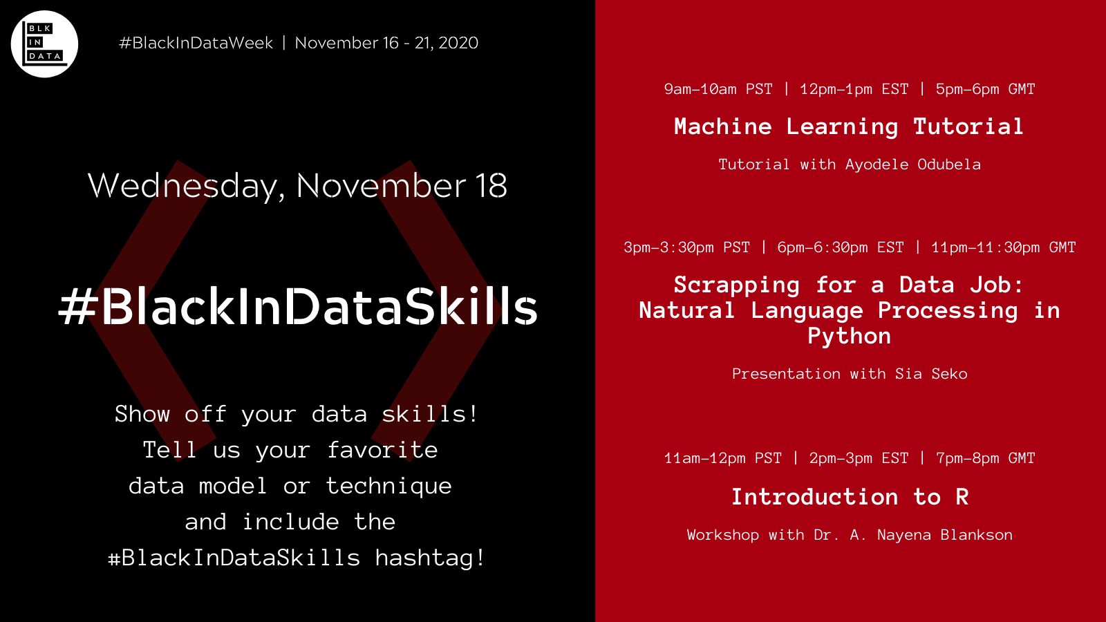 #BlackInDataSkills | BlackInData